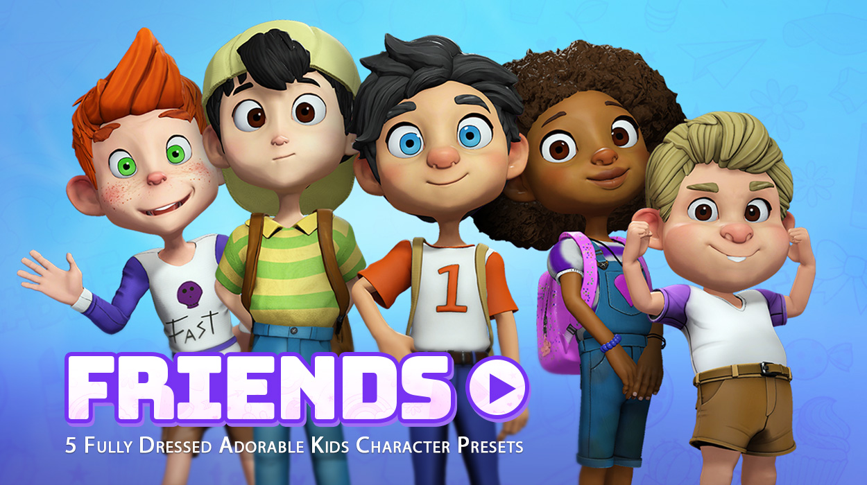 Friends | 3D Models | Character Creator