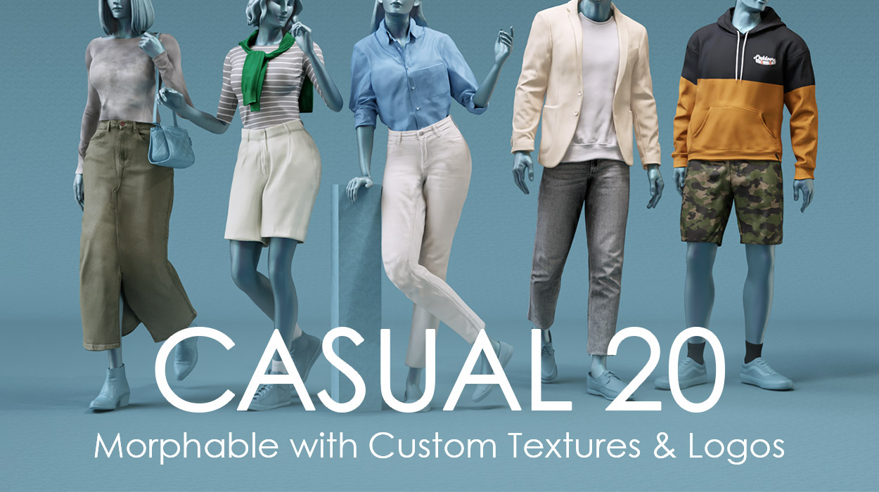 Casual 20 | 3D Clothing | Character Creator