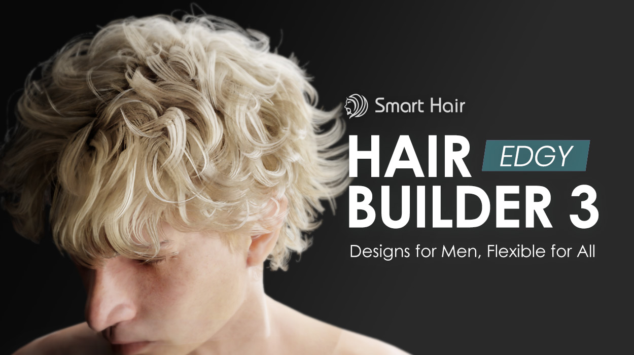 Hair Builder 3 - Edgy | Smart Hair | Character Creator