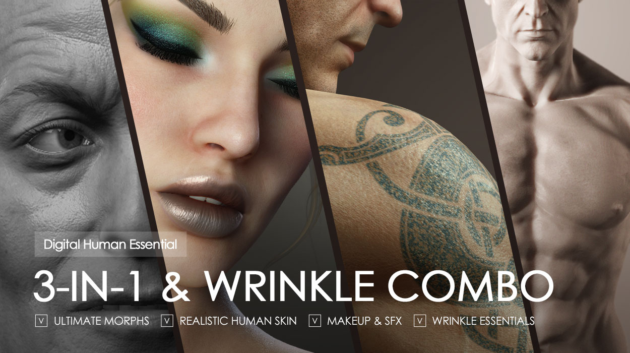Digital Human Essential 3-in-1 + Wrinkle Pack