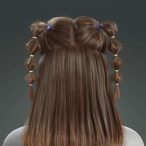 Double Bubble Braids 180