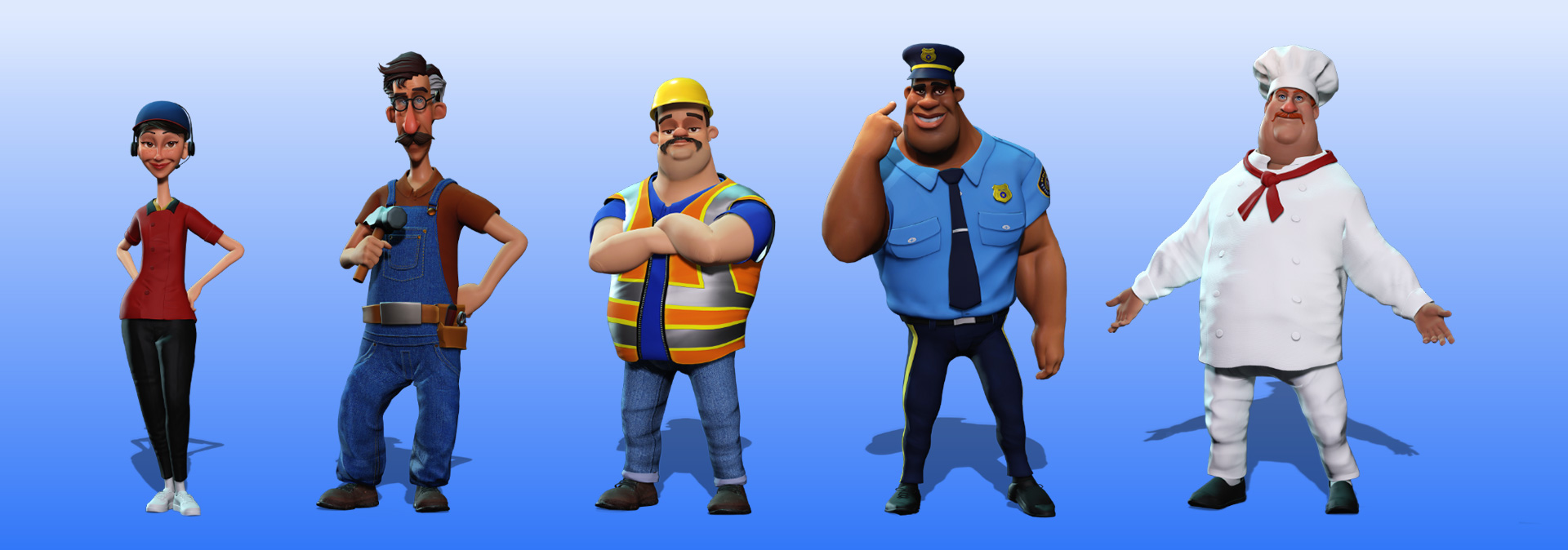 City Workers & 3D Models | Character Creator