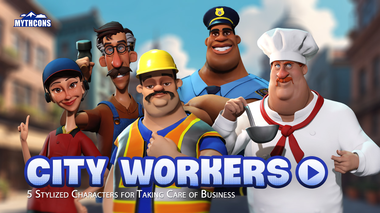City Workers & 3D Models | Character Creator