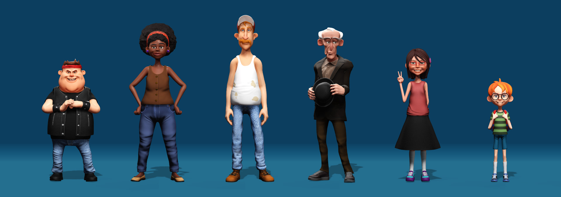 3D Cartoon Neighborhood | Toon Character | Character Creator