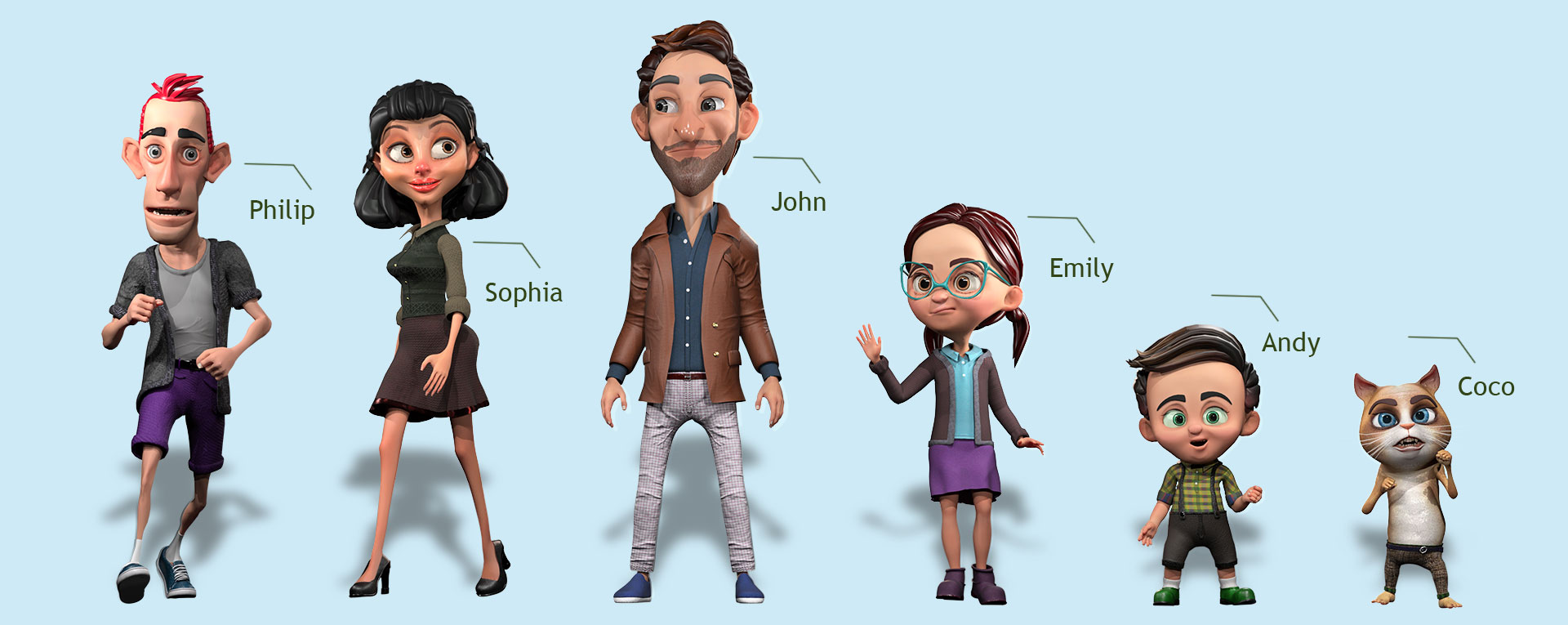 The Smiths Family Vol.2 | 3D Models | Character Creator