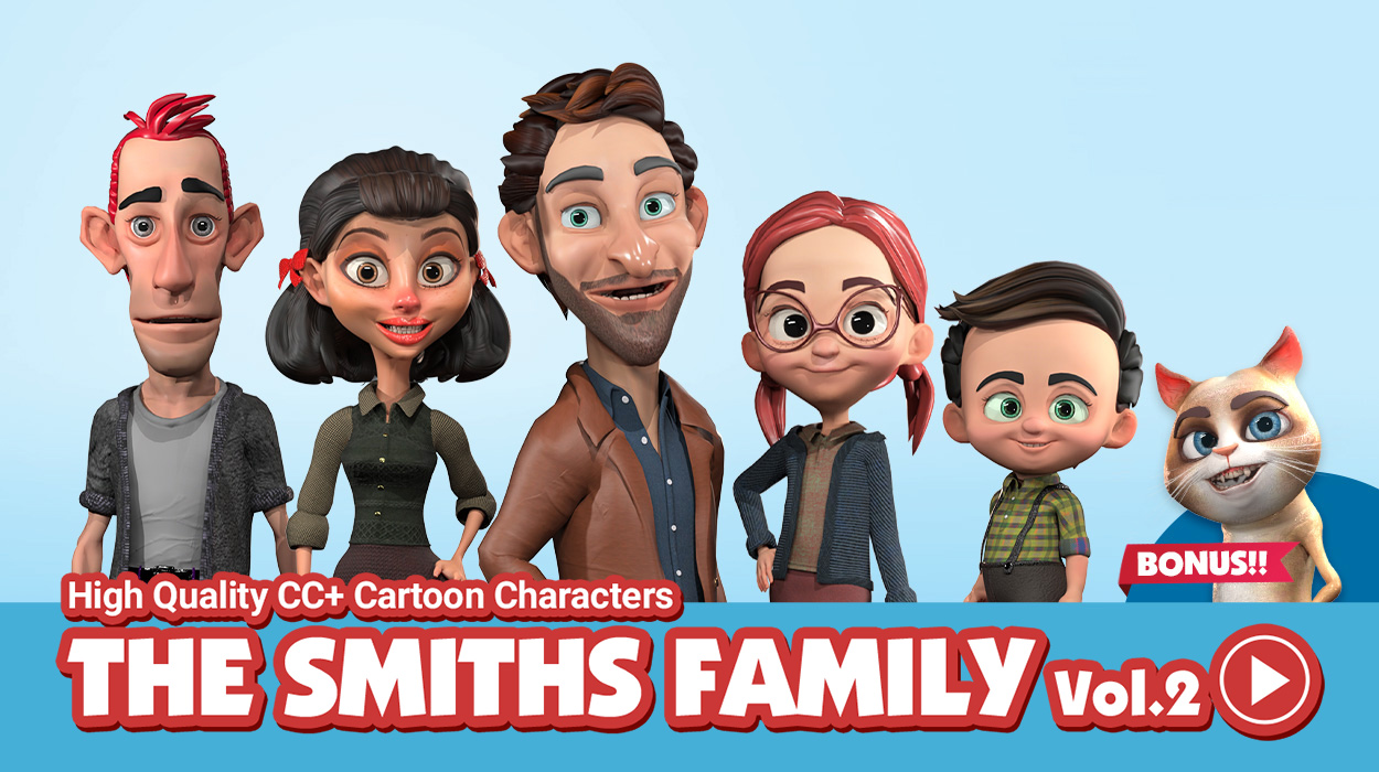 The Smiths Family Vol.2 | 3D Models | Character Creator