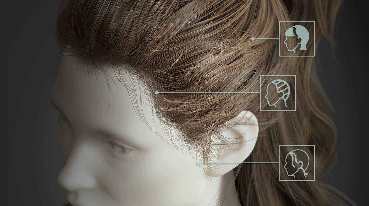 Smart Hair - Hair Patches for Digital Human Creation