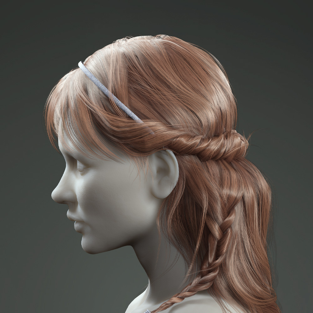 Cute Braid Long Hair - Side 03