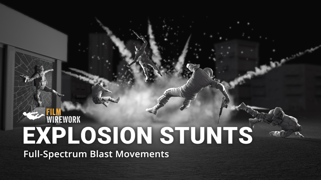 Explosion Stunts | Film Wirework | 3D Animation