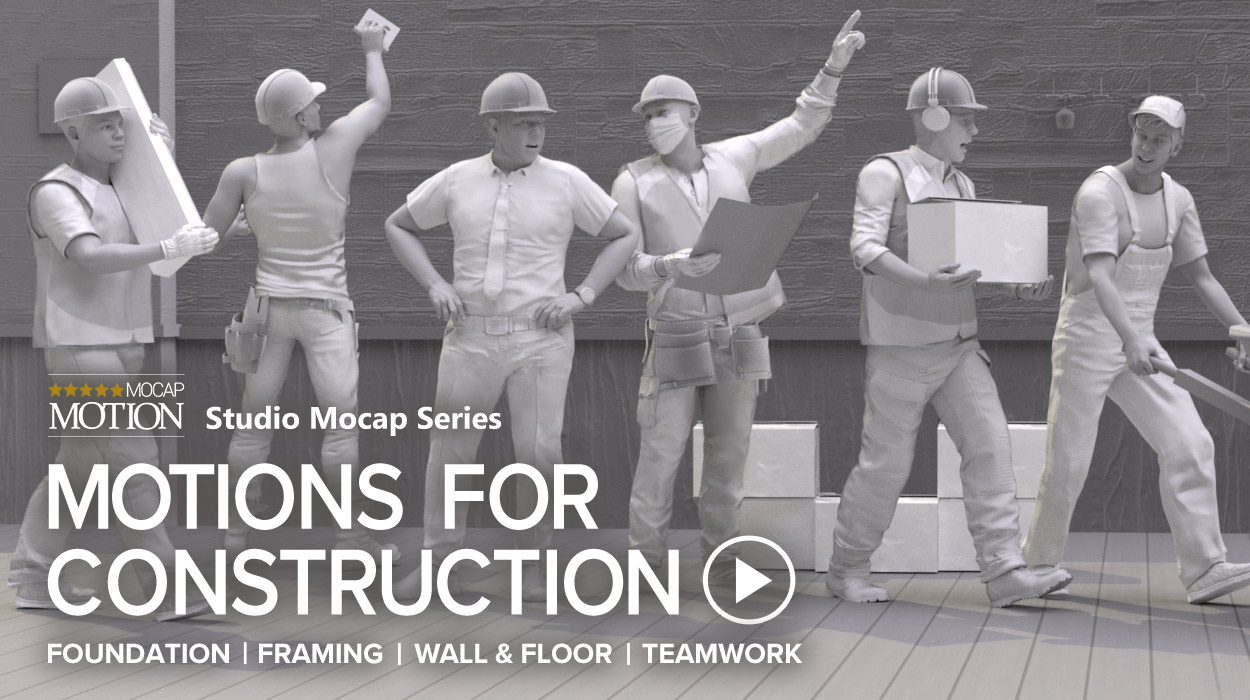 Motions for Construction | 3D Animation | iClone