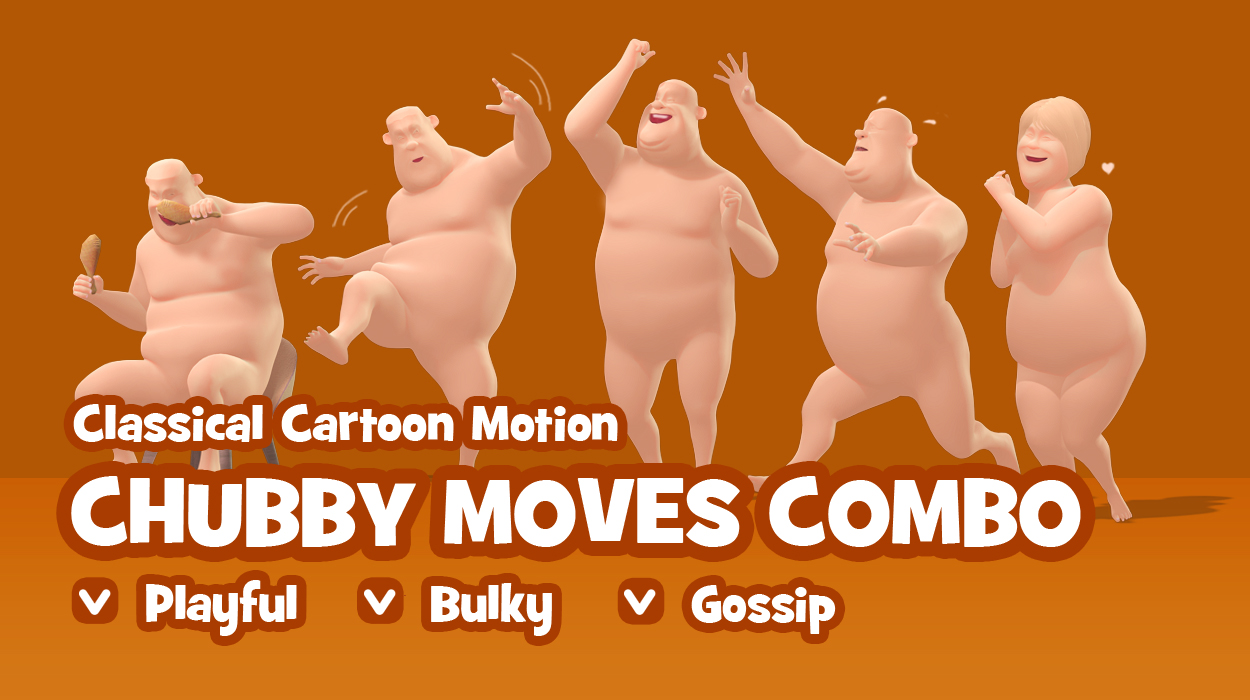 Chubby Moves Combo｜3D Handkeyed Animation｜iClone