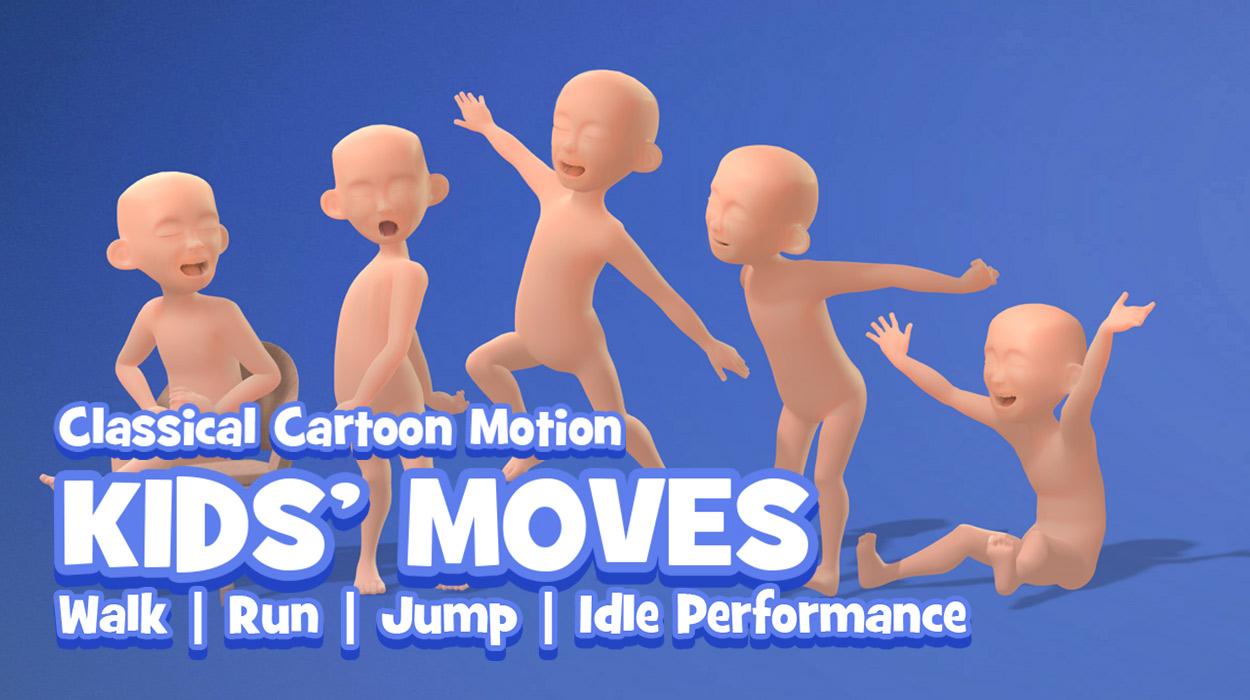 Kids' Moves｜3D Handkeyed Animation｜iClone