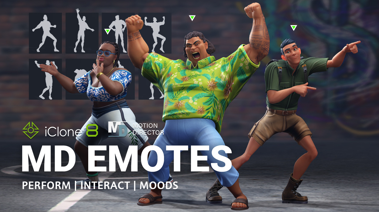 MD Emotes | 3D Animation | iClone