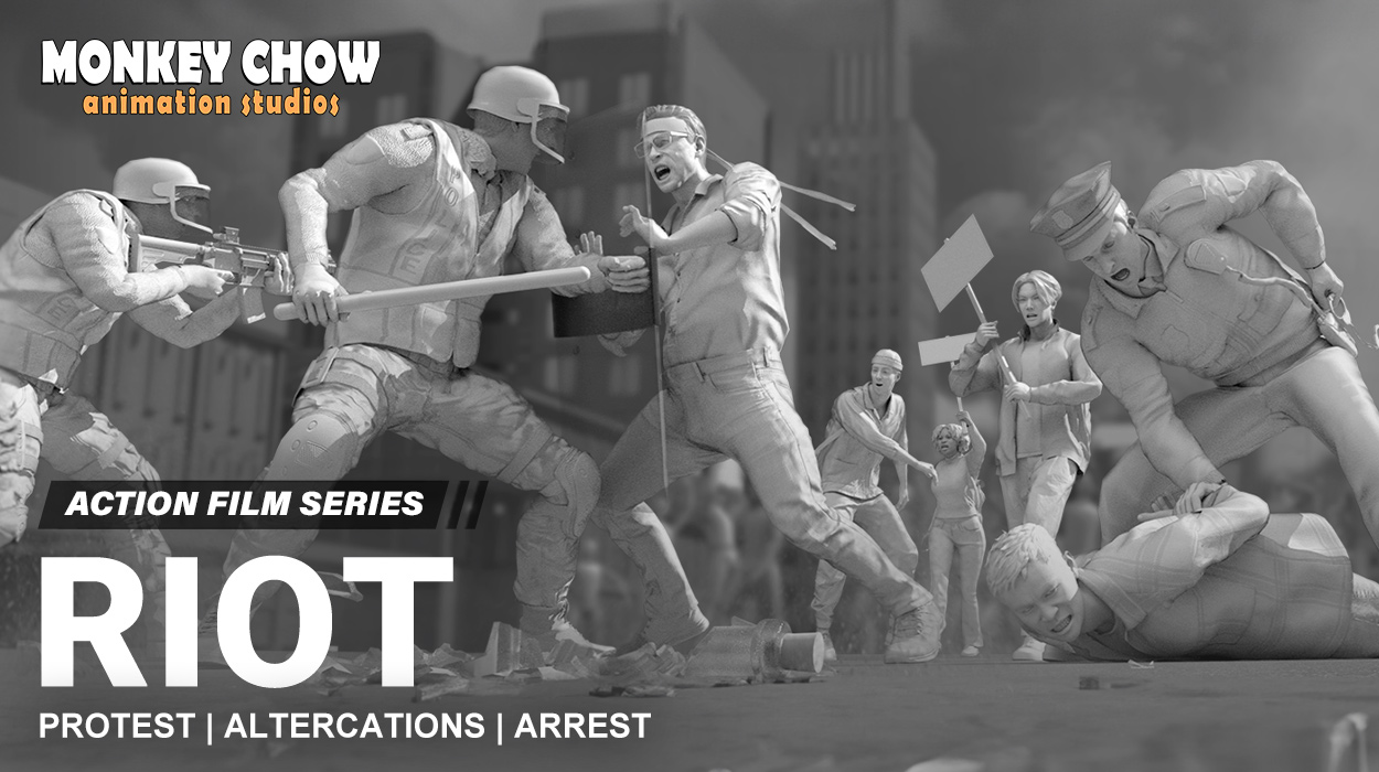 Riot | 3D Animation | iClone