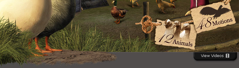 iClone Content Pack: Animal World Vol.1 Countryside Animals
