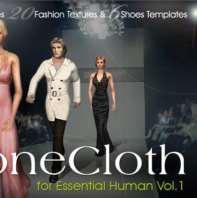 iClone Content Pack: CloneCloth for Essential Human