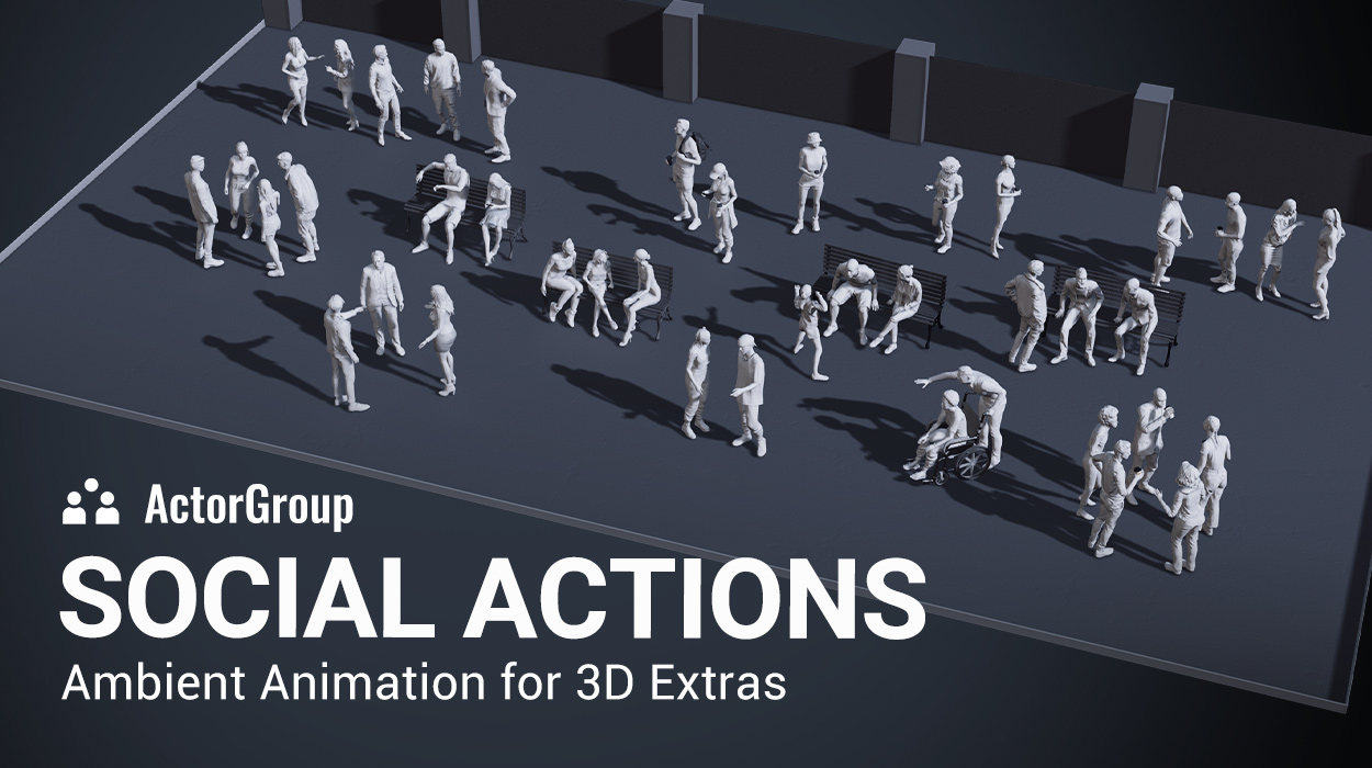 Social Actions | Crowd Simulation | iClone