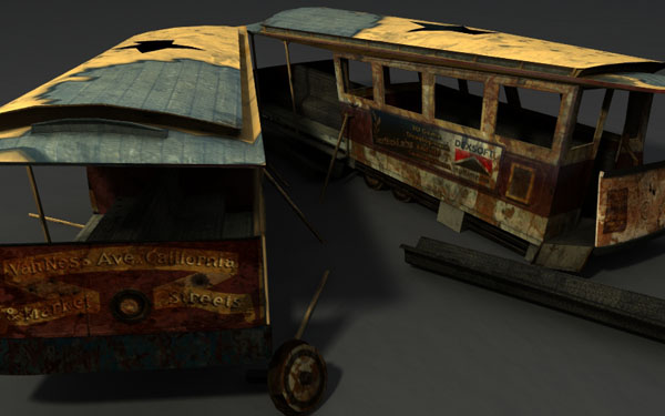 Vehicle Junkyard Model Pack-Building