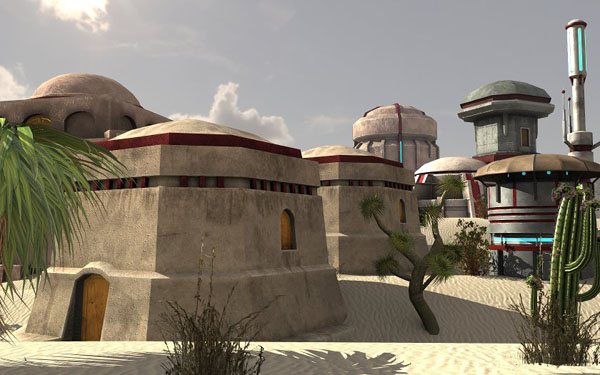 Sci-Fi Desert Buildings Model Pack-Gallery