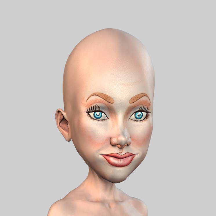Cartoon Faces for 3D Charactor Creation - Garry Pye's Comic Faces