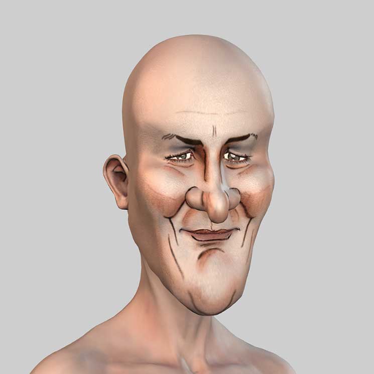 Cartoon Faces for 3D Charactor Creation - Garry Pye's Comic Faces