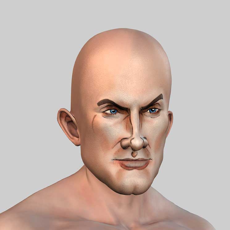 Cartoon Faces for 3D Charactor Creation - Garry Pye's Comic Faces