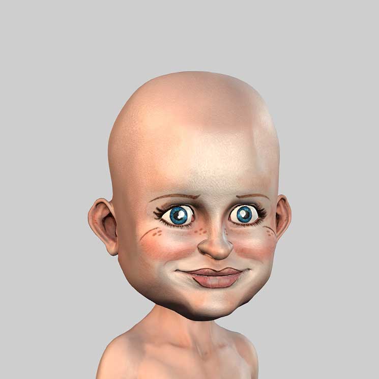 Cartoon Faces for 3D Charactor Creation - Garry Pye's Comic Faces