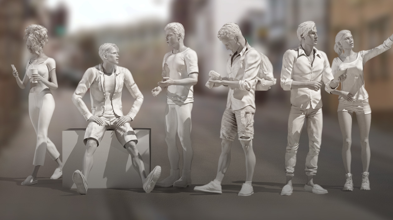 iClone Content Pack : City Life Motion
