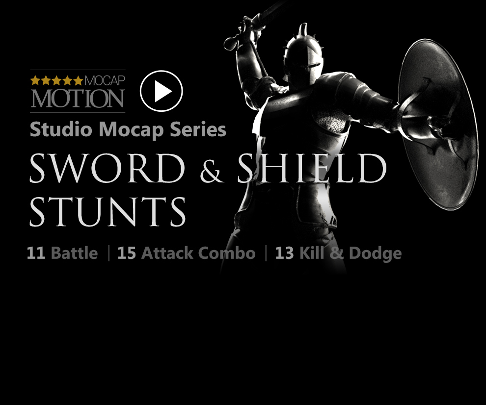 iClone Content Pack - Sword & Shield Combat Combo