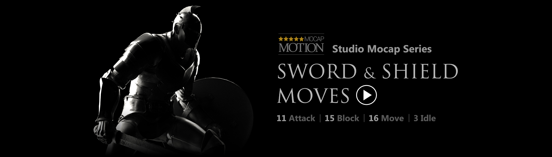 iClone Content Pack - Sword & Shield Combat Combo