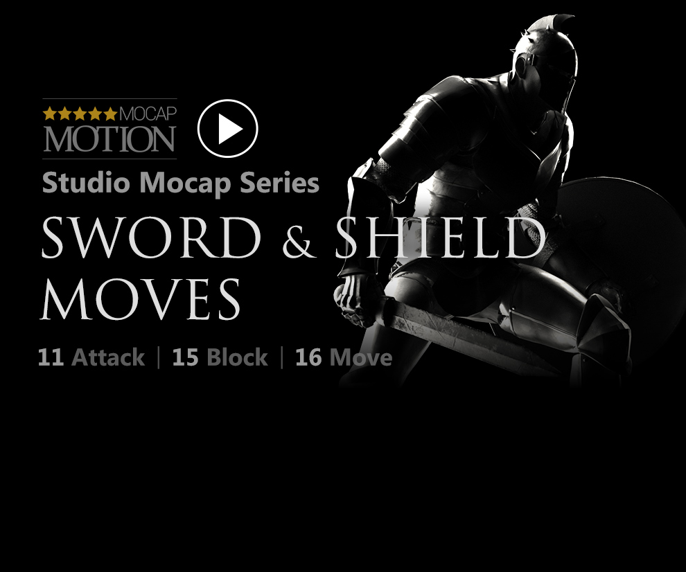iClone Content Pack - Sword & Shield Combat Combo