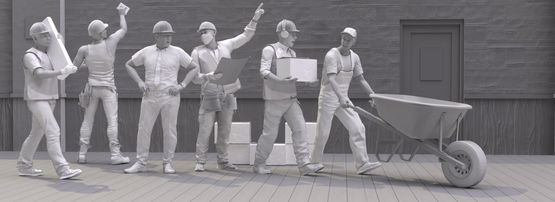 Motions for Construction | 3D Animation | iClone
