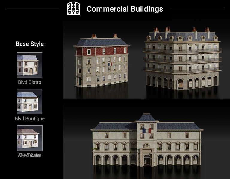 French Style Pack for BuildingGen plug-in | iClone