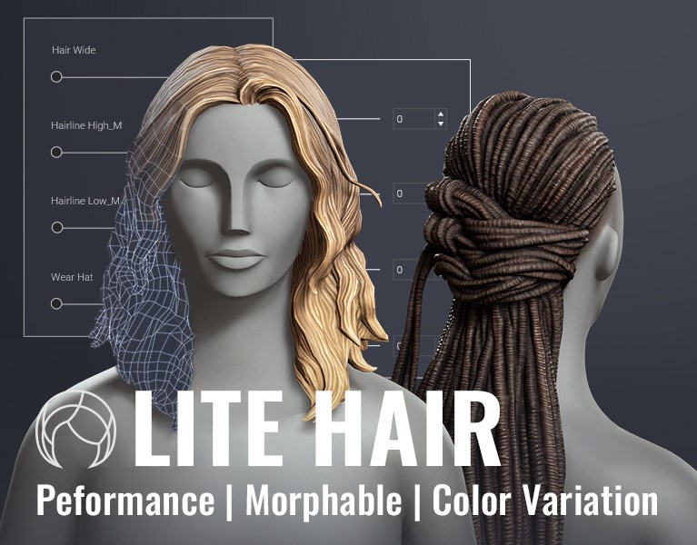 3D Hair Designs | Character Creator | Content Store