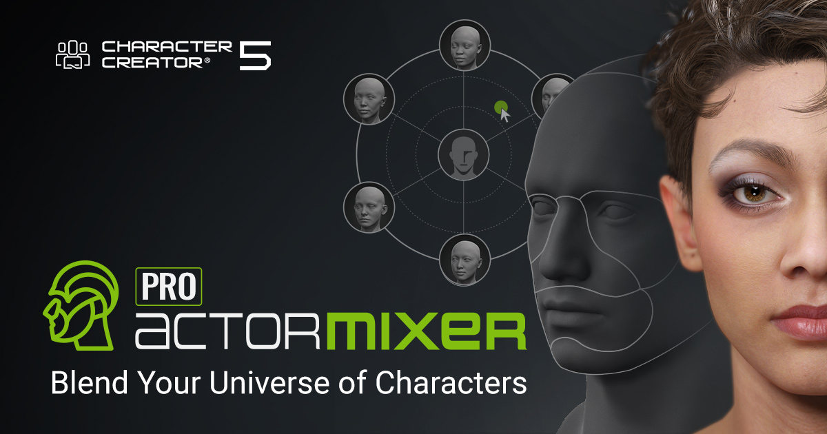 ActorMIXER: 3D Character Mixer & Random Generation in CC5