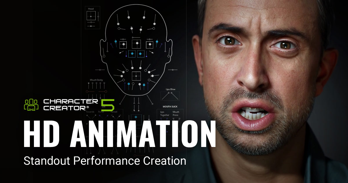 HD Facial Animation & MetaHuman Animator Support | Character Creator