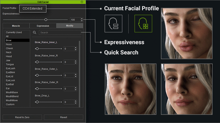 Custom 3D Facial Expression | Character Creator