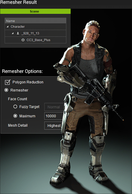 Retopology & Optimization for Games | Character Creator