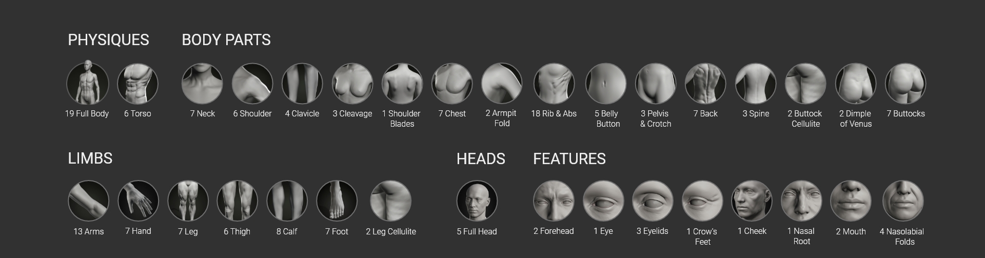 HD Ultimate Morphs | 172 HD Morphs for Realistic 3D Characters ...