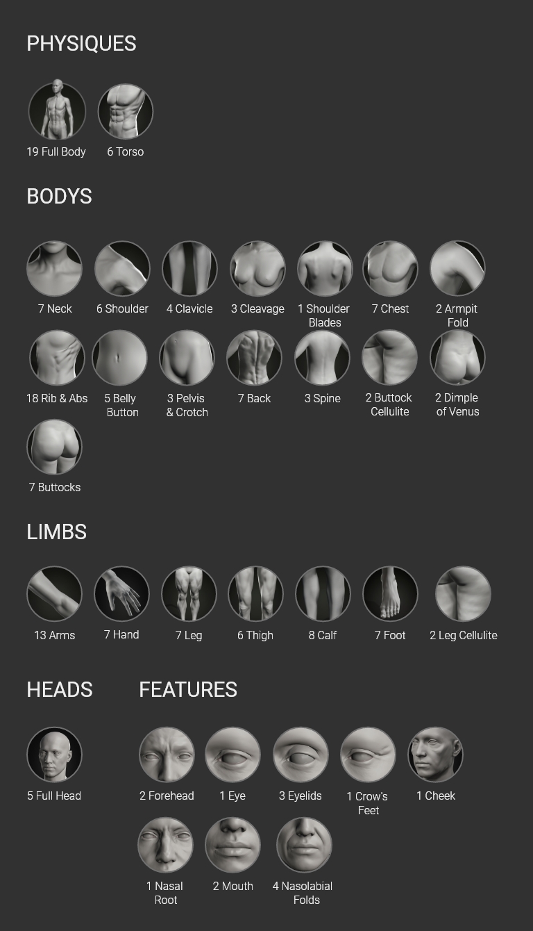 HD Ultimate Morphs | 172 HD Morphs for Realistic 3D Characters ...