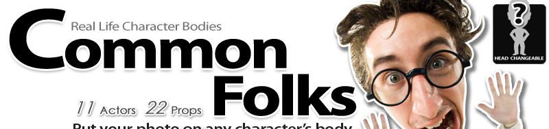 CrazyTalk Animator Content: Real Life Character Bodies - Common Folks