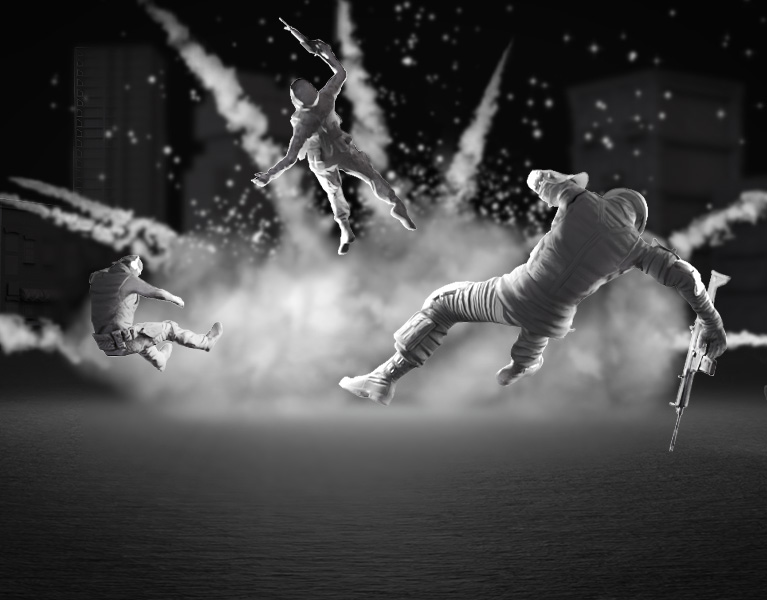 Explosion Stunts | Film Wirework | 3D Animation