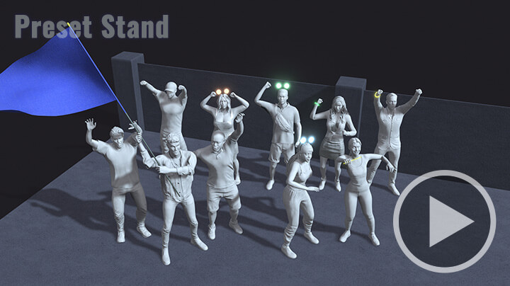 Event Audience | Actor Group | Crowd Simulation | iClone