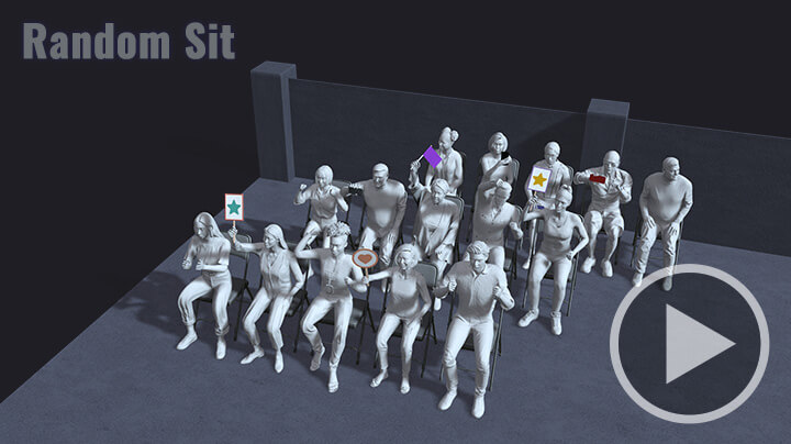 Event Audience | Actor Group | Crowd Simulation | iClone