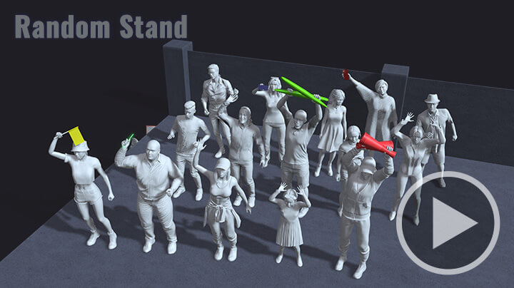Event Audience | Actor Group | Crowd Simulation | iClone