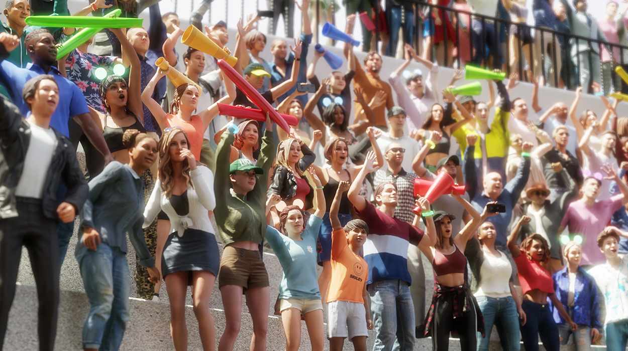 Event Audience | Actor Group | Crowd Simulation | iClone