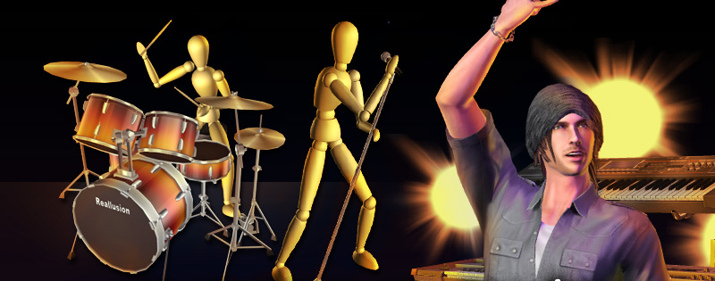 iClone-Rock Band-Rock Performances