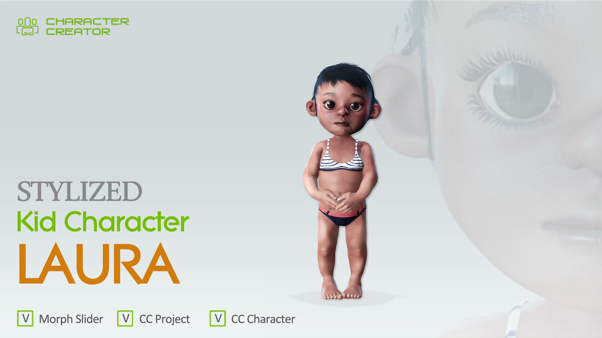 Laura - Single CC Morph Bundle - Character Creator/Combo (Single PID) - Reallusion Content Store