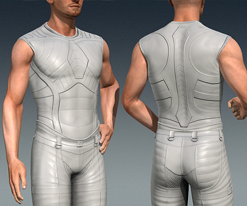 PRCC Male SciFi Outfit Bases - Character Creator/Outfit - Reallusion ...