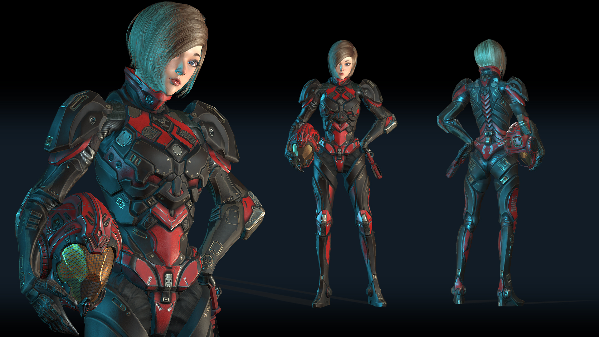 Armored Ranger - Rina - Character Creator/Outfit - Reallusion Content Store